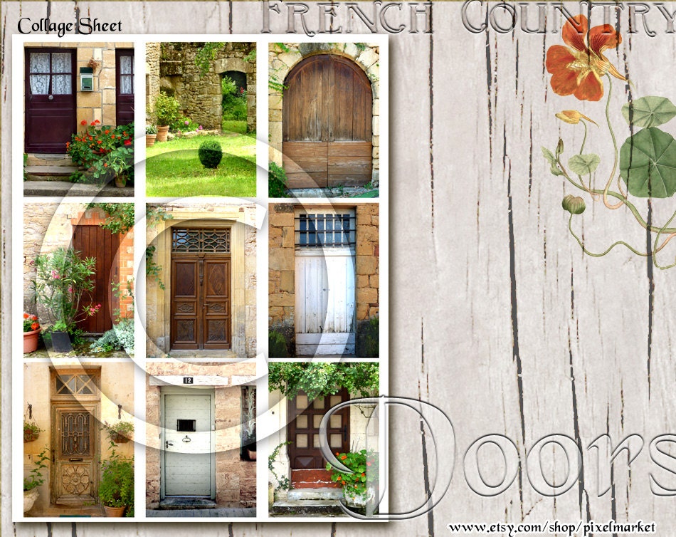 Old DOORS Photo BACKGROUNDS Aceo Size French Country Door - Etsy