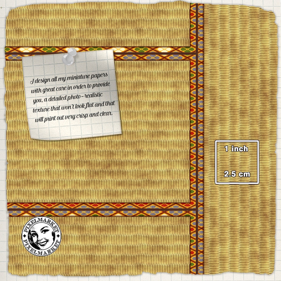 Miniature TATAMI MAT Flooring Printable Japanese Straw Mat | Etsy