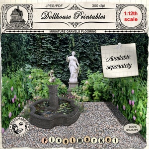 DOLLHOUSE PRINTABLE Wallpaper Miniature Panoramic Outdoor Scenery ...