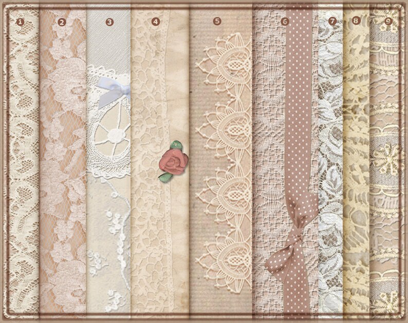 Vintage LACE BACKGROUND Printable Lace Paper Pack 85x11 Web - Etsy