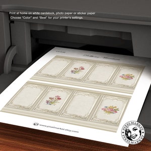 DOLLHOUSE Printable Barbie Scale Damask WALLPAPER With WAINSCOTING ...