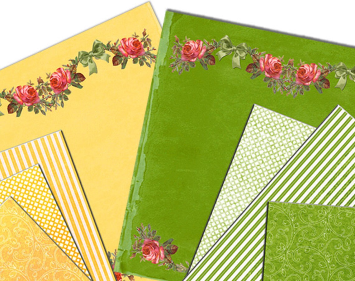 12x12 PAPERS for Digital SCRAPBOOKING Printable | Etsy