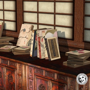 Printable Japanese Book Covers Calligraphy Scrolls and Art Prints ...