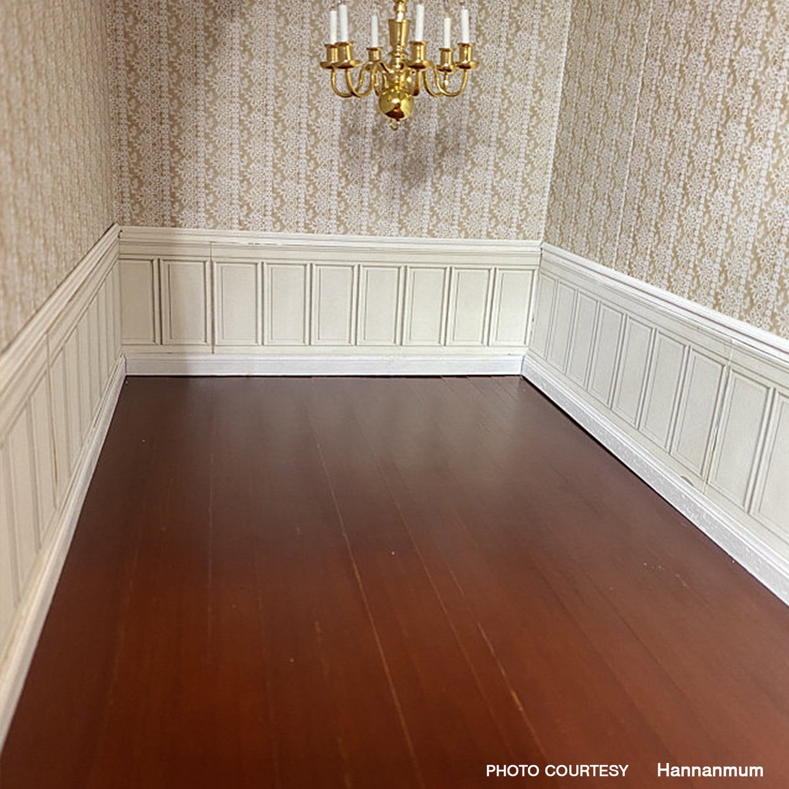 DOLLHOUSE Off-white Wood PANEL Printable WAINSCOT Wallpaper - Etsy