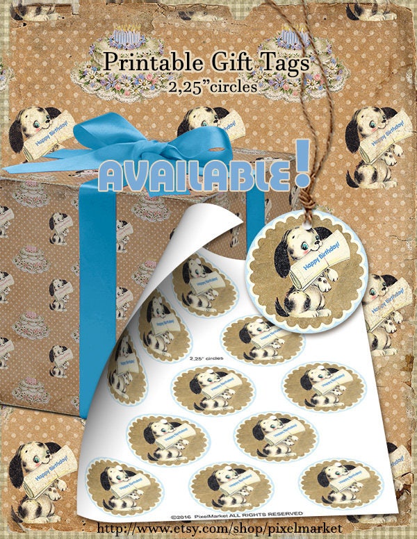 Printable Vintage WRAPPING PAPER Gift Wrap for Boy's | Etsy