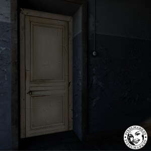 DOLLHOUSE Miniature DOOR TEMPLATE Weathered Door Printable Sheet ...