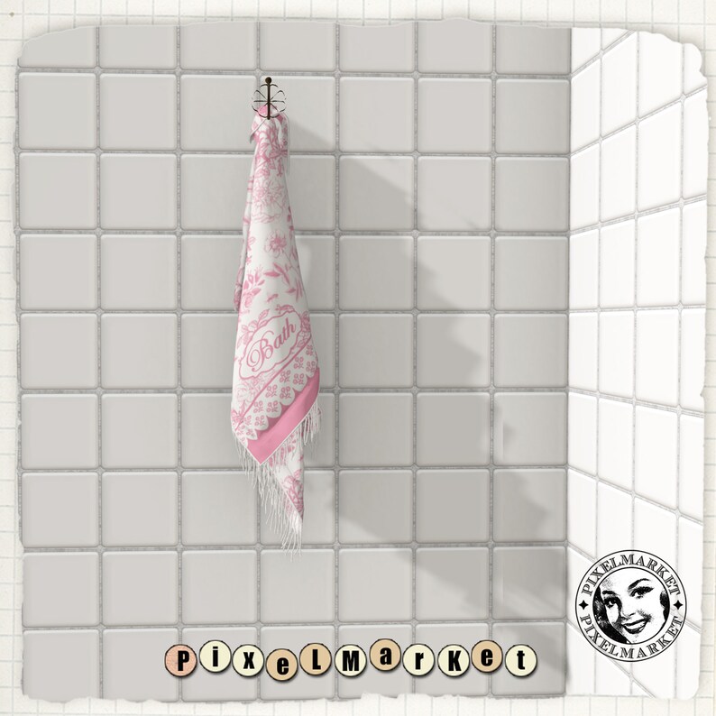 Dollhouse Miniatures Printable BATH TOWELS Digital Template to | Etsy