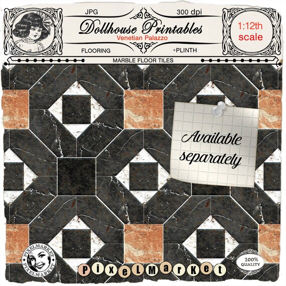 Miniature Flooring 12th Scale 148th 112th 124th Dollhouse Miniature A3 ...