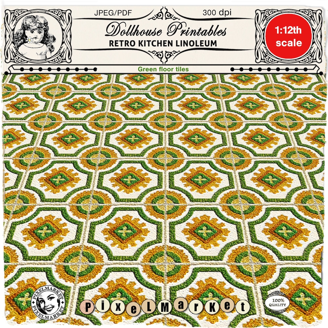 Vintage Style Linoleum Flooring Patterns Sheet Vinyl Flooring Linoleum
