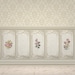 DOLLHOUSE Printable Damask WALLPAPER With WAINSCOTING Digital Sheet ...