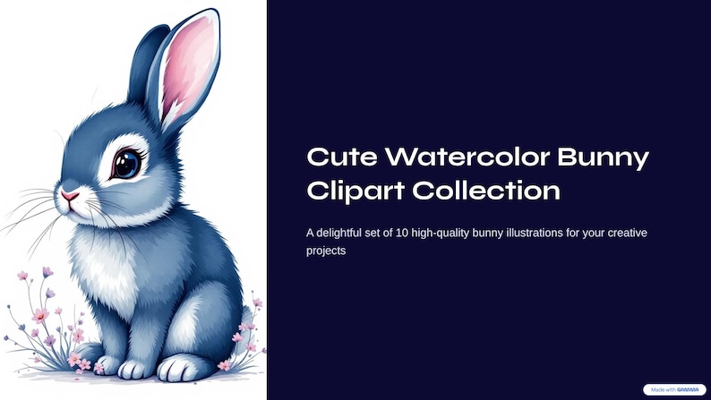 Bunny Clipart Bundle 10 PNG | Kawaii Baby Rabbit PNG 10 (digital ...