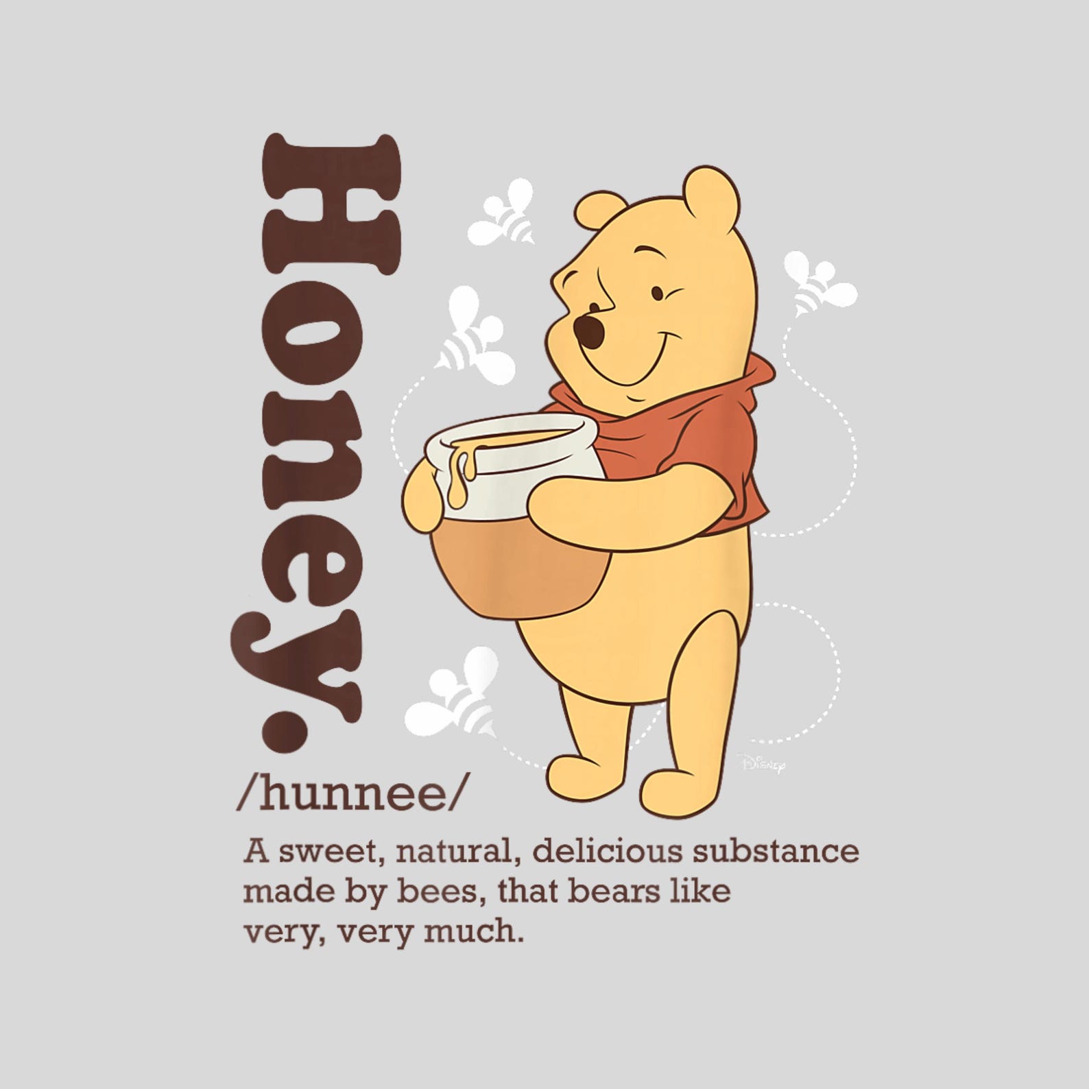 Winnie the Pooh Honey Definition PNG – Dictionary Quote Art (digital ...