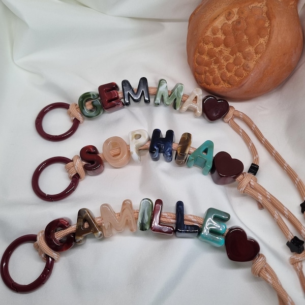 Marble Name Keychain - Etsy