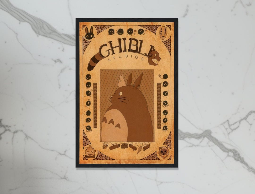 Studio Ghibli Movie Inspired Wall Art-poster or CANVAS Wall Art,unique ...