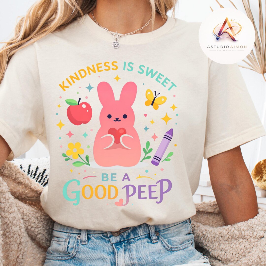 Easter Bunny Kindness PNG, Teacher Spring Graphic, Kids Apparel Design ...