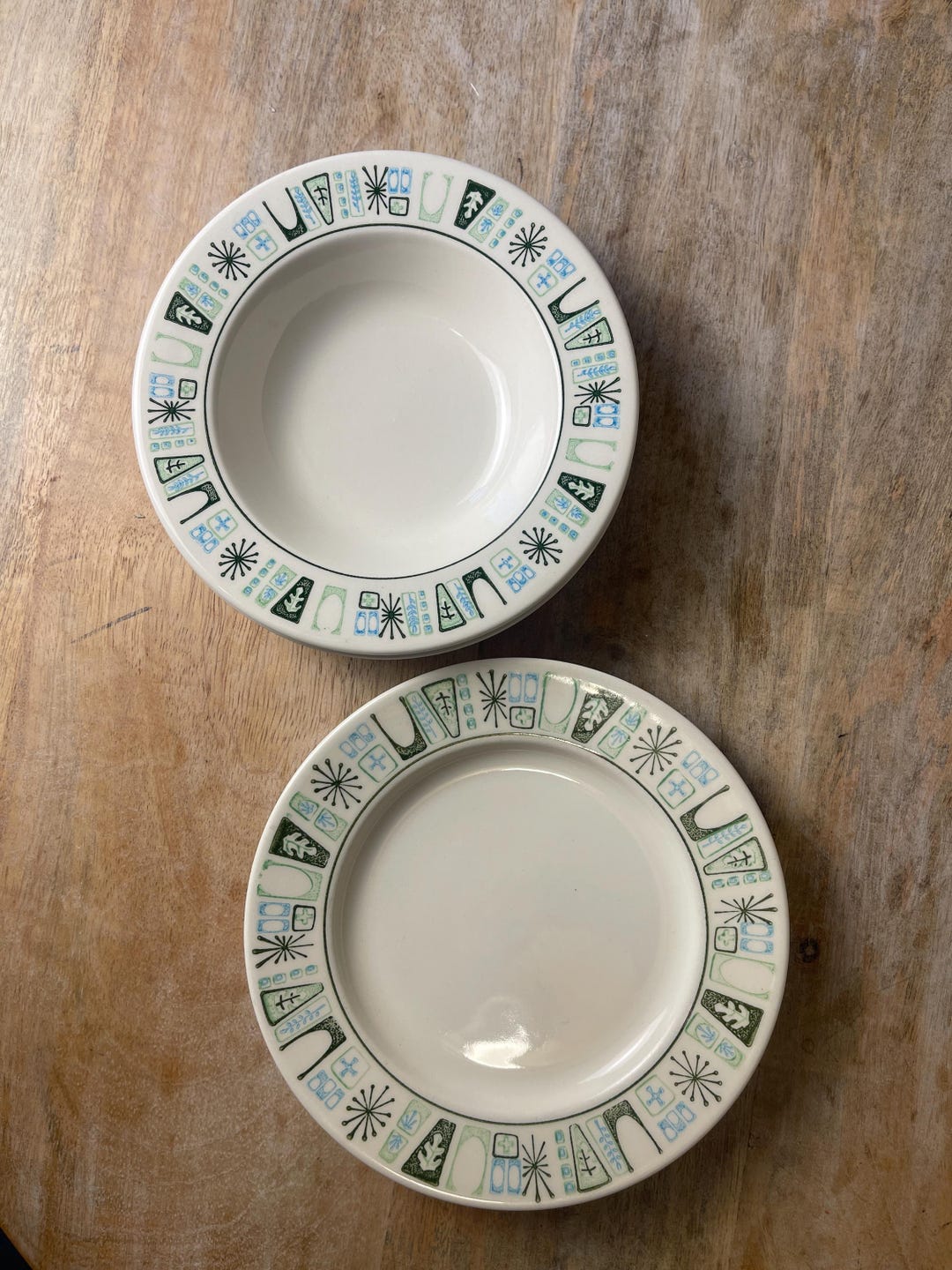 Vintage Taylorstone Cathay Atomic Plates and Bowls - Etsy