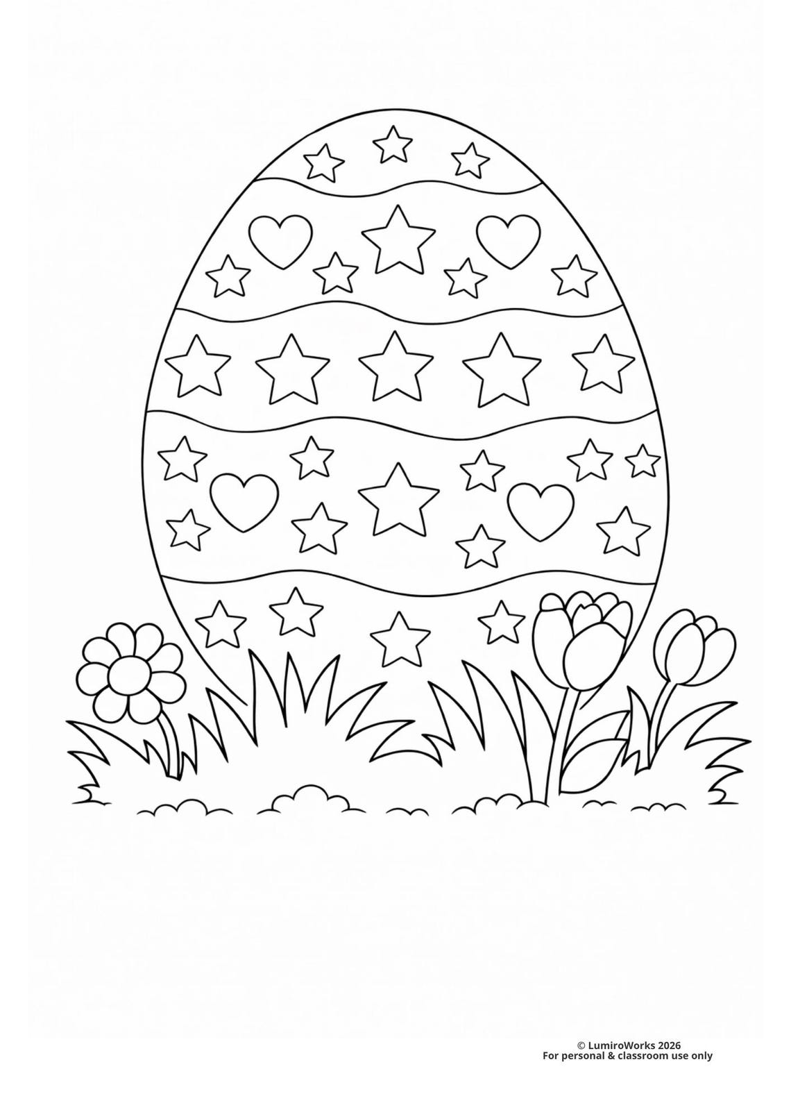 Easter Egg Color by Number Printable | Preschool Kindergarten Activity ...
