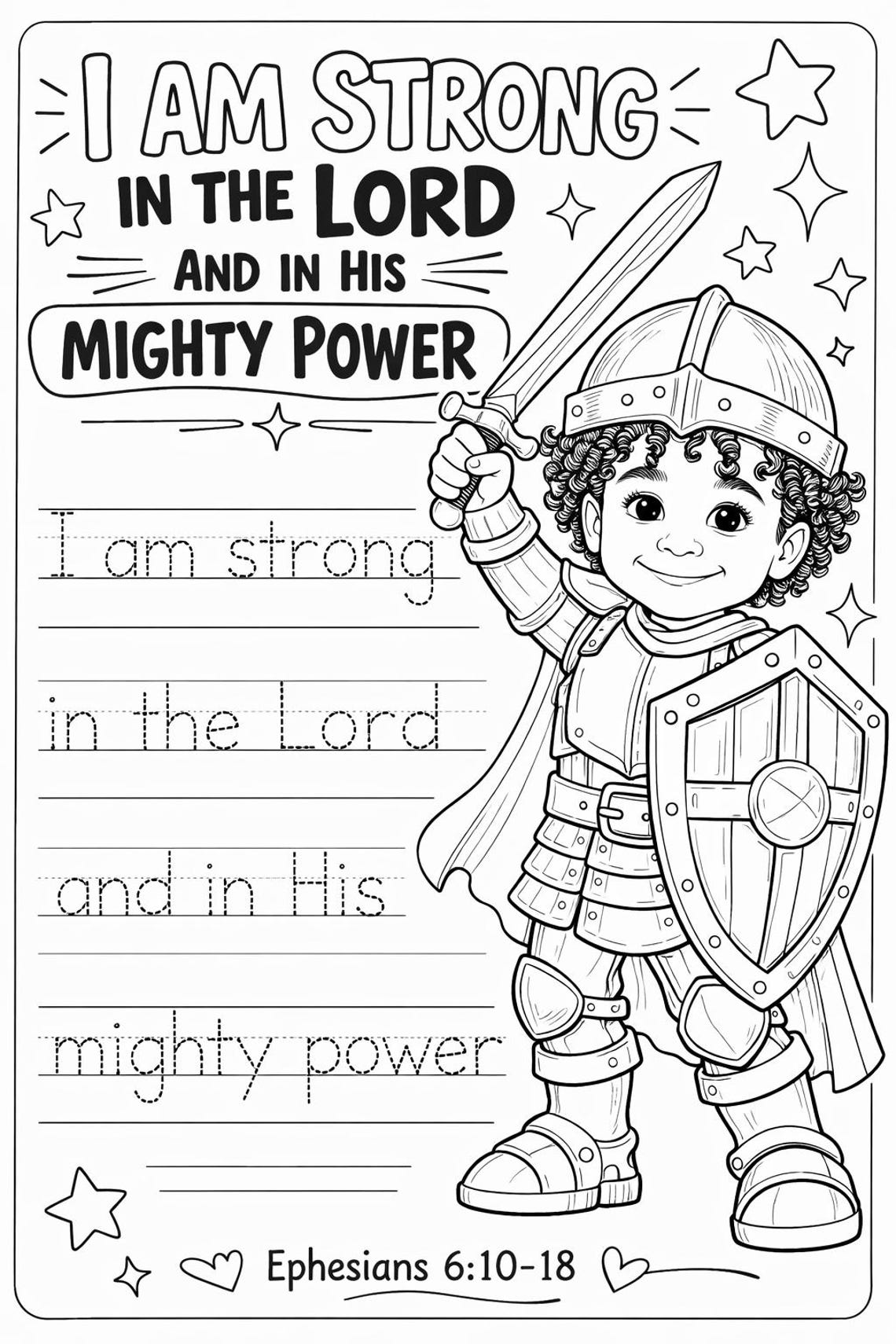 Armor of God Printable Activity Pack | Ephesians 6 Kids Bible Lesson ...