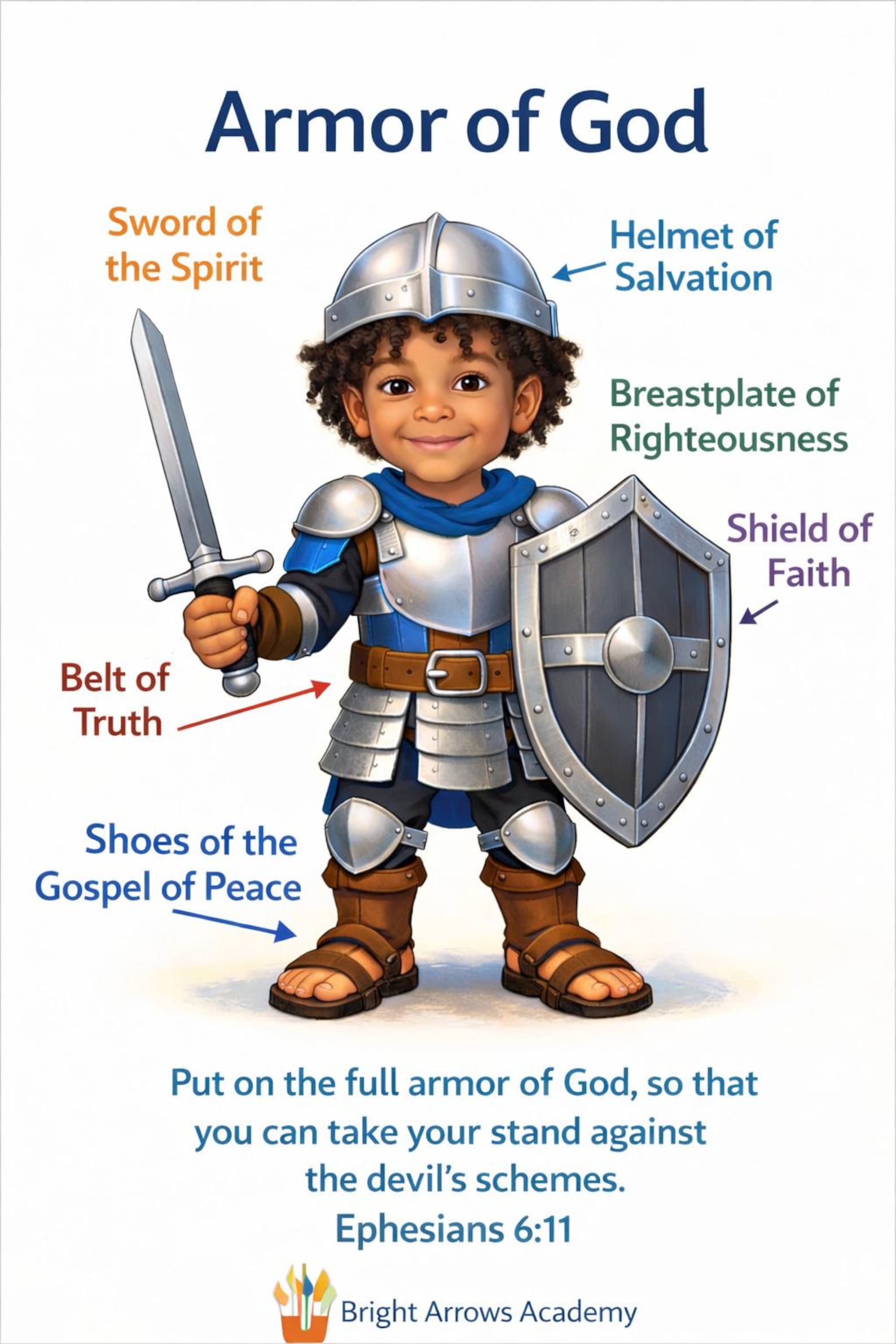 Armor of God Printable Activity Pack | Ephesians 6 Kids Bible Lesson ...