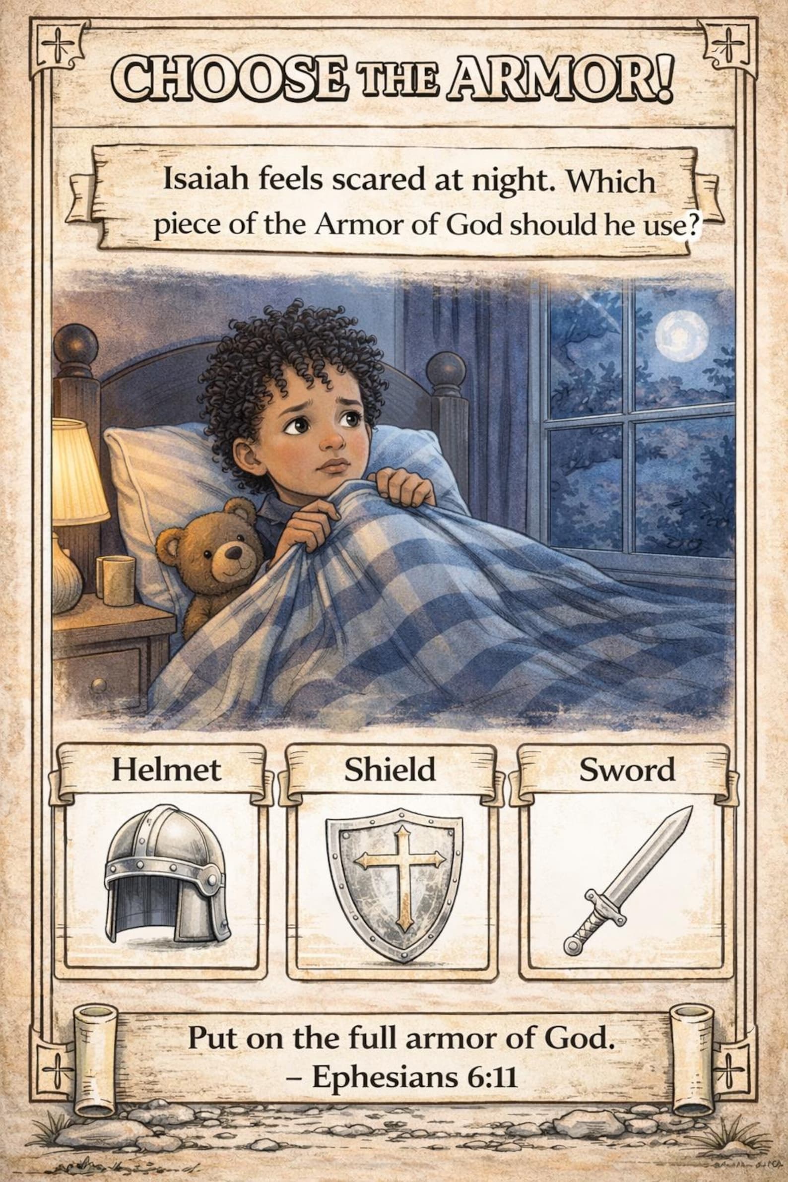 Armor of God Workbook for Kids | Real-life Scenarios Bible Activities ...