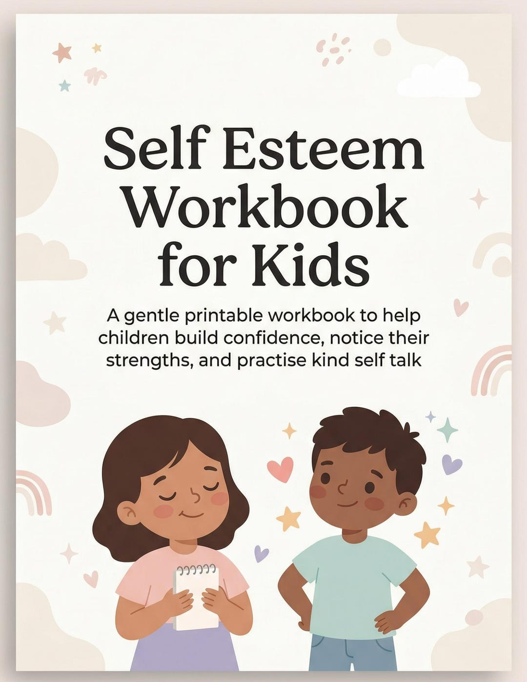 Kids Self Esteem Workbook, Confidence Building Activities, Printable ...