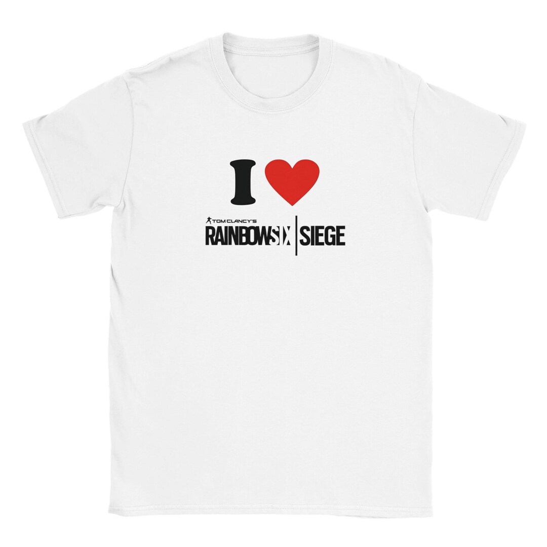 I Heart Rainbow Six Siege-unisex Crewneck T-shirt | Gildan® 64000 White ...
