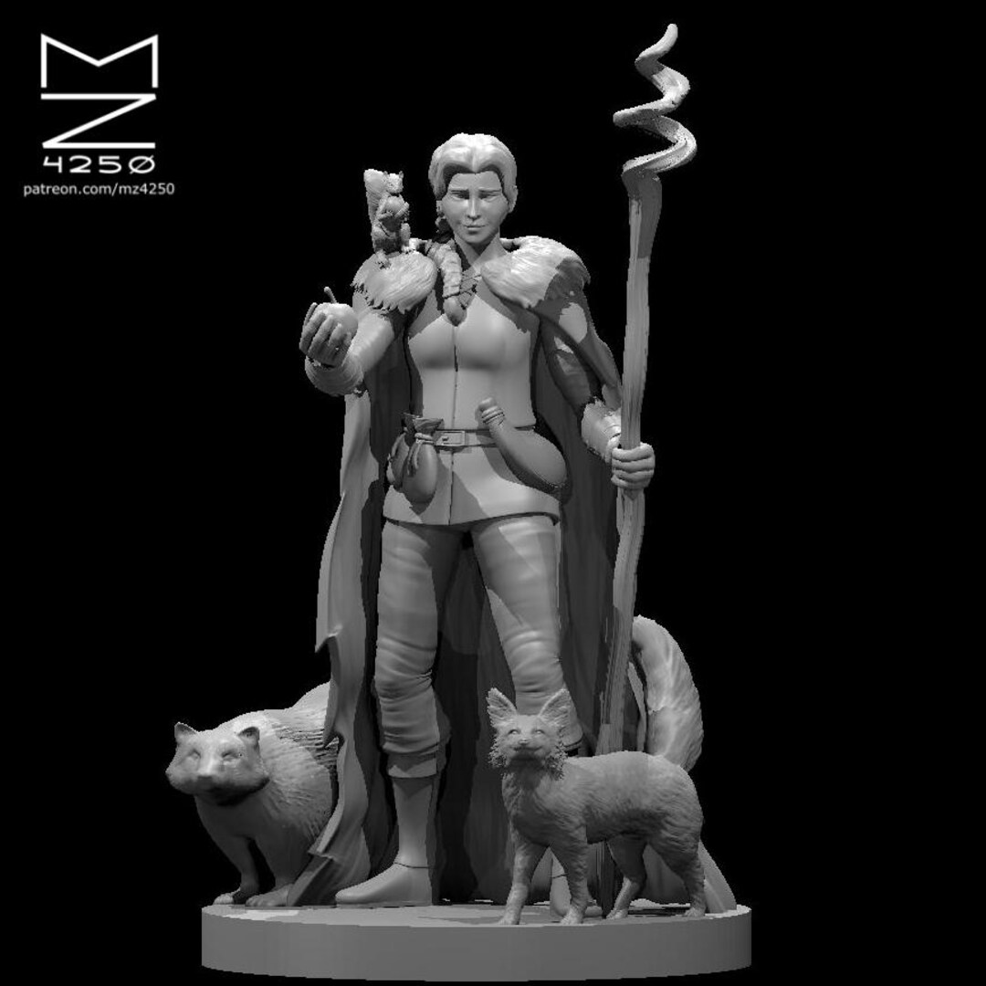 Human Druid | Variants Available | Physical Mini | 3D Printed - Etsy