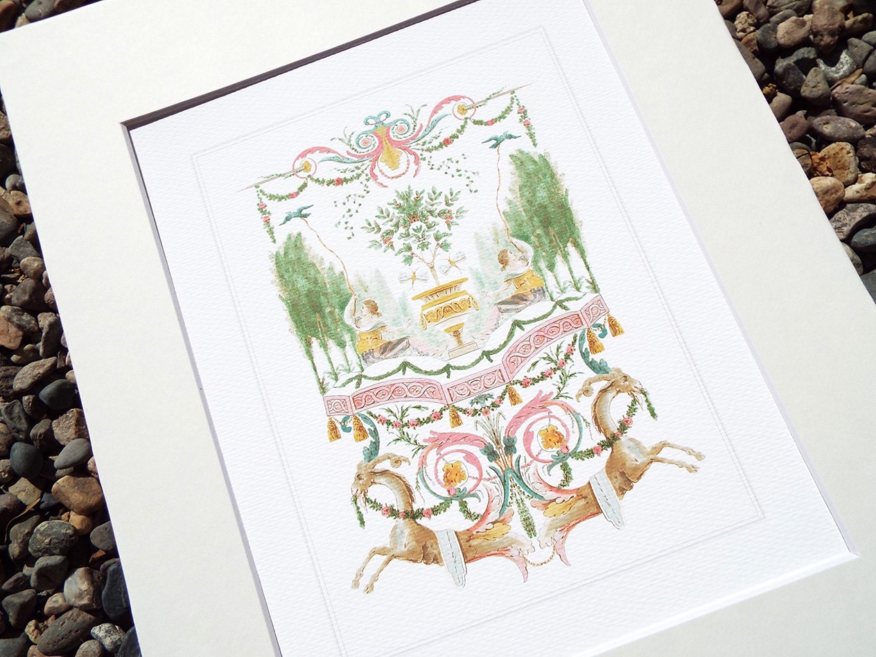 Antique French Decorative Pattern 8 Fine Art Print on Archival - Etsy