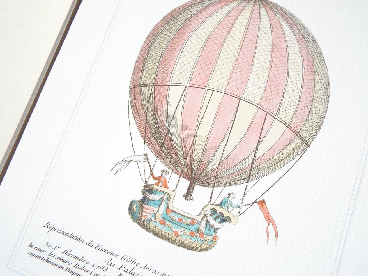 Illustrazione Antica Di Mongolfiera 86 Idee Su MONGOLFIERE