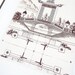 Sepia Pagoda Blueprint 5 Garden Architectural Plan Archival Print - Etsy