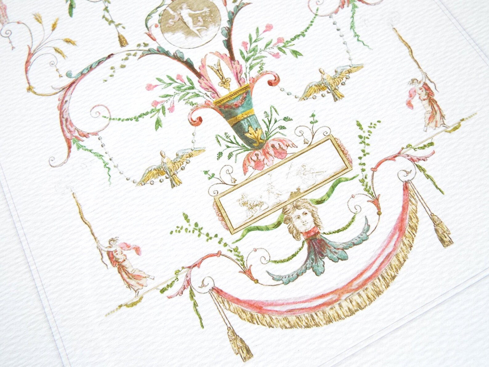 Antique French Decorative Pattern 1 Fine Art Print on Archival ...