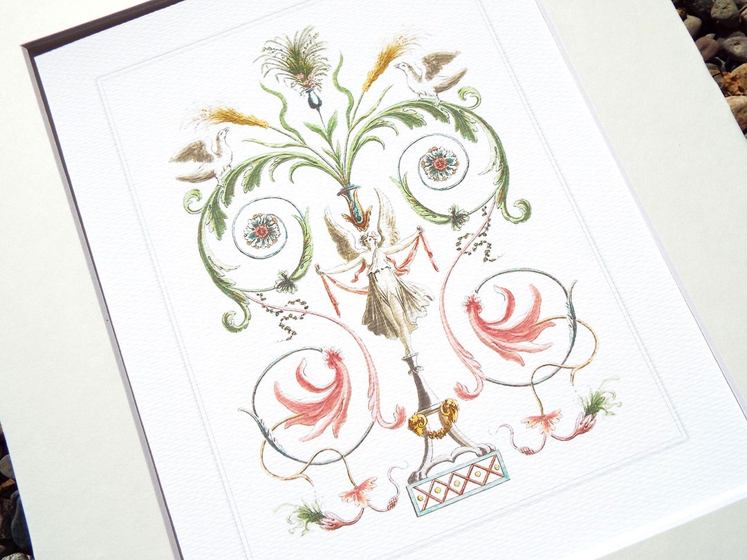 Antique French Decorative Pattern 6 Fine Art Print on Archival ...