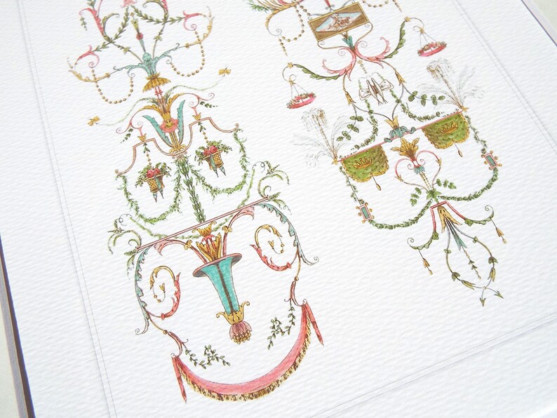 Antique French Decorative Pattern 4 Fine Art Print on Archival - Etsy