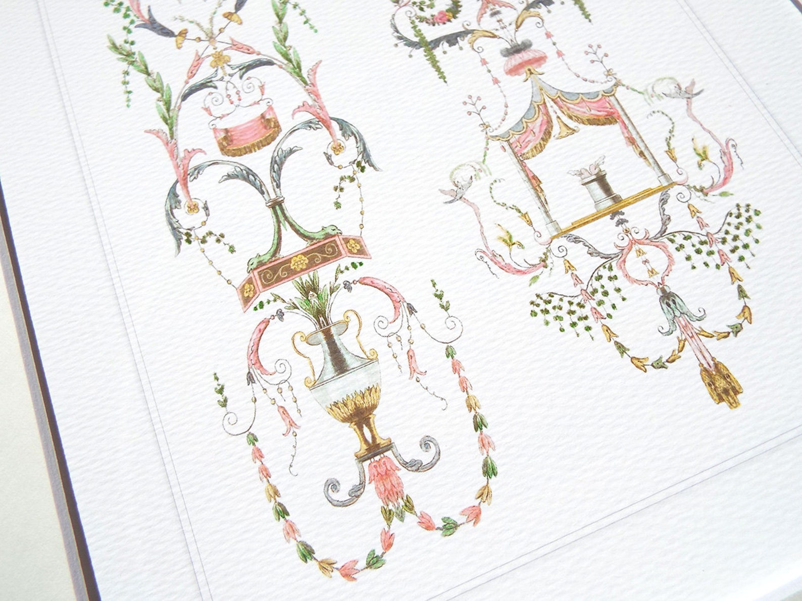 Antique French Decorative Pattern 2 Fine Art Print on Archival ...