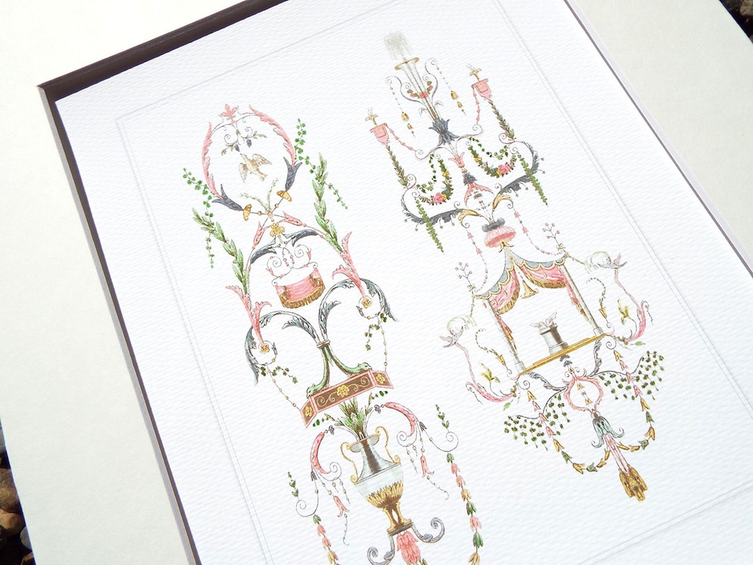 Antique French Decorative Pattern 2 Fine Art Print on Archival ...