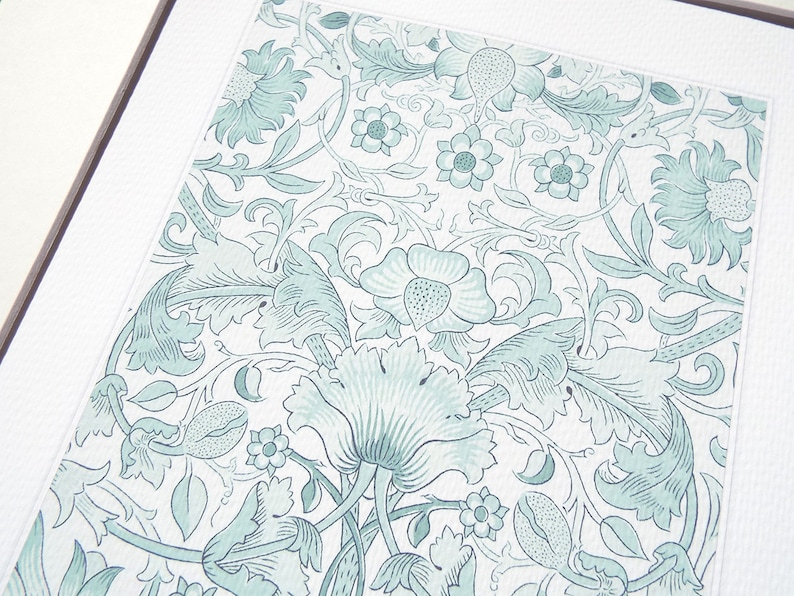 William Morris Soft Blue Botanical Wallpaper Pattern 1 - Etsy