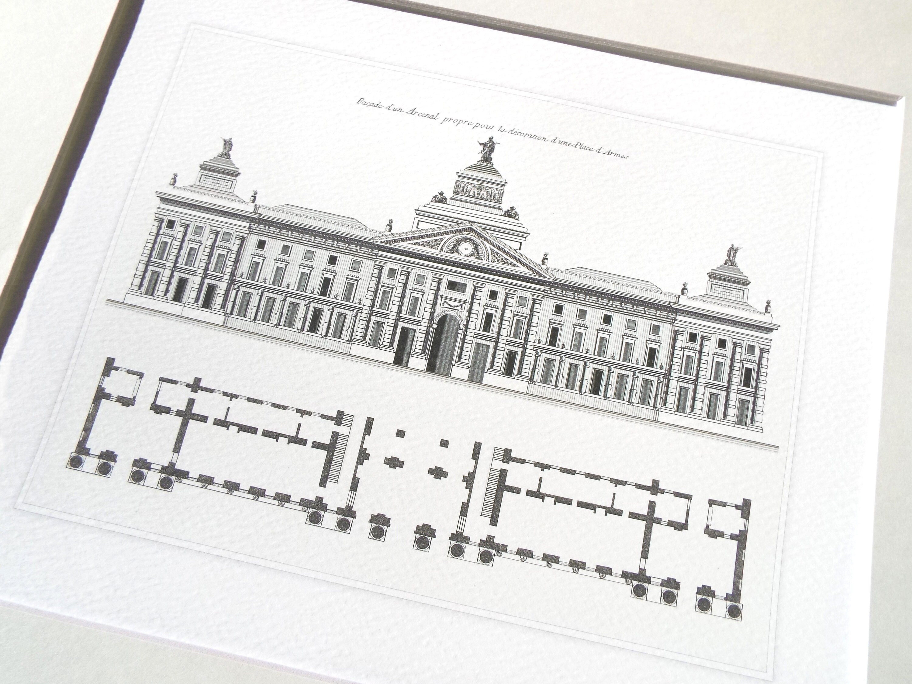 Set of 6 French Architectural Prints of Buildings With Floor | Etsy