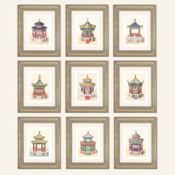 Pagoda Art Print - Etsy
