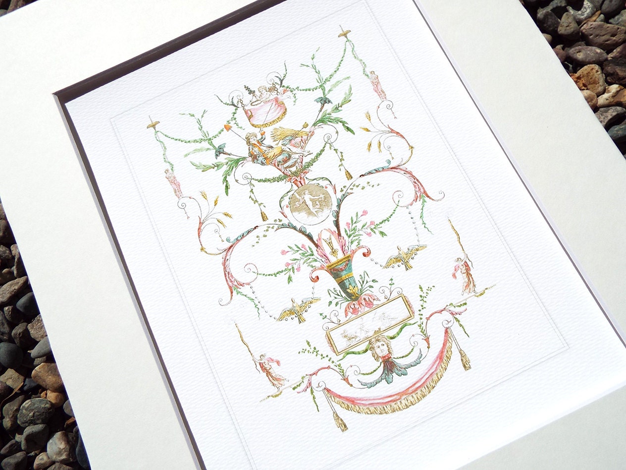 Antique French Decorative Pattern 1 Fine Art Print on Archival - Etsy