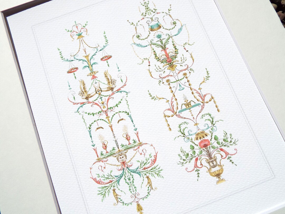 Antique French Decorative Pattern 5 Fine Art Print on Archival ...