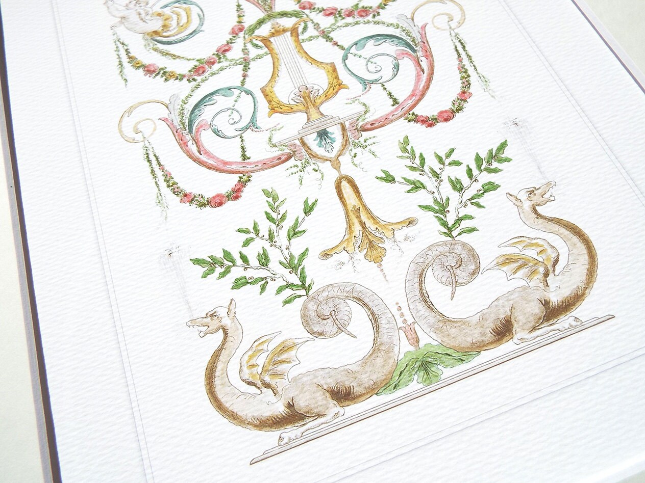 Antique French Decorative Pattern 3 Fine Art Print on Archival ...