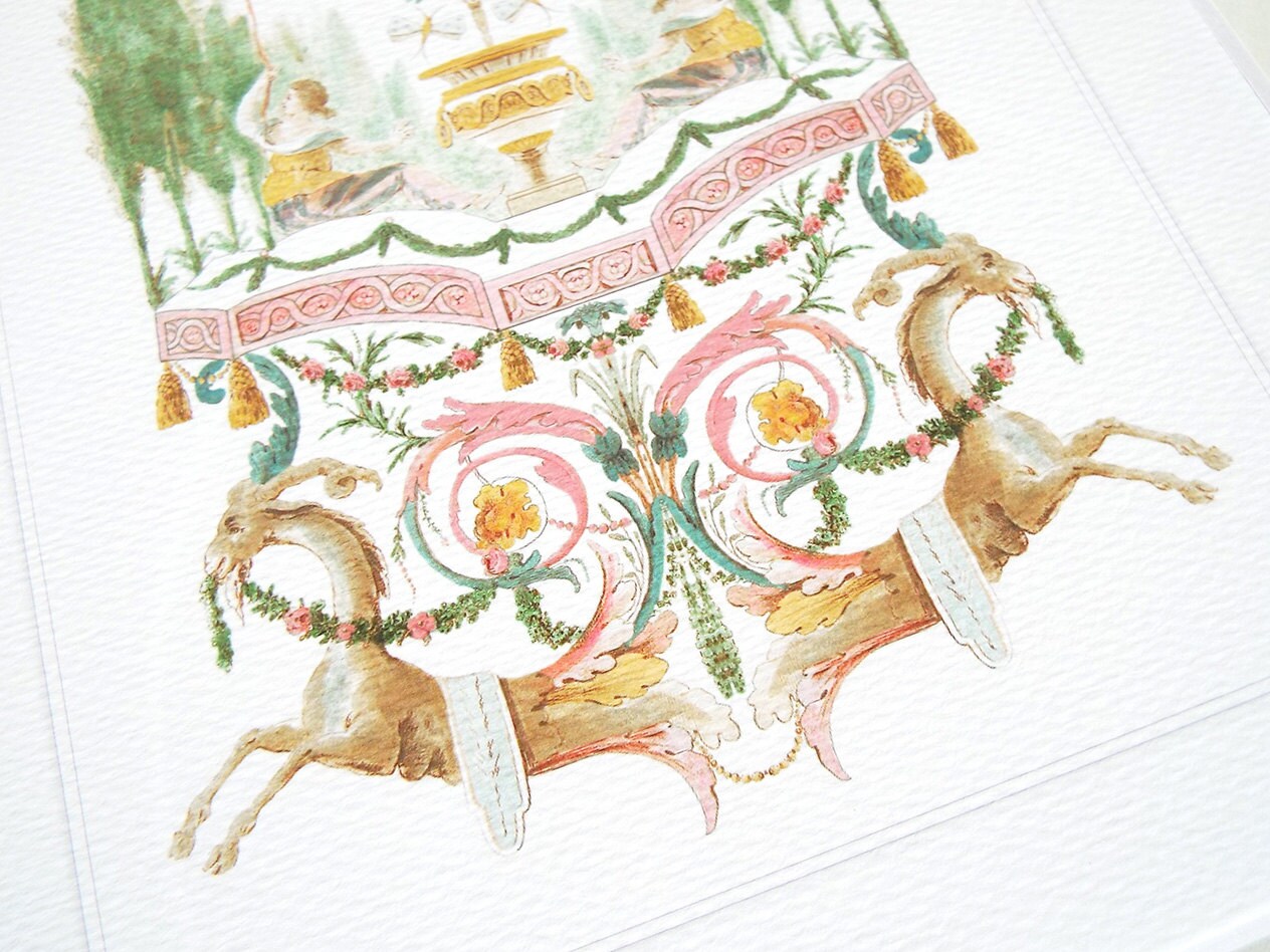 Antique French Decorative Pattern 8 Fine Art Print on Archival - Etsy