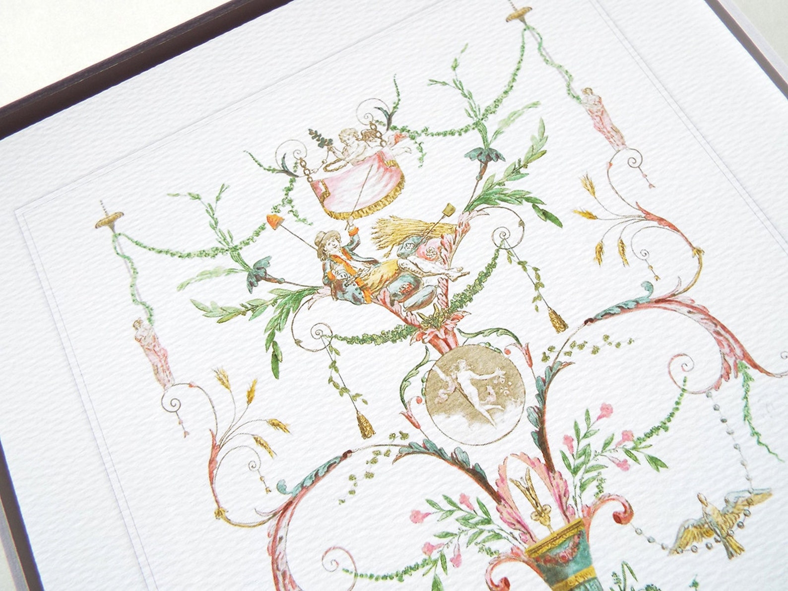 Antique French Decorative Pattern 1 Fine Art Print on Archival ...