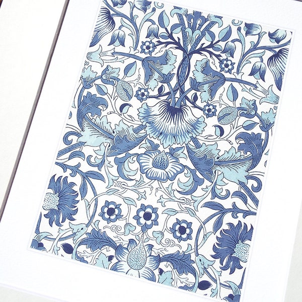 William Morris Wallpaper Blue - Etsy