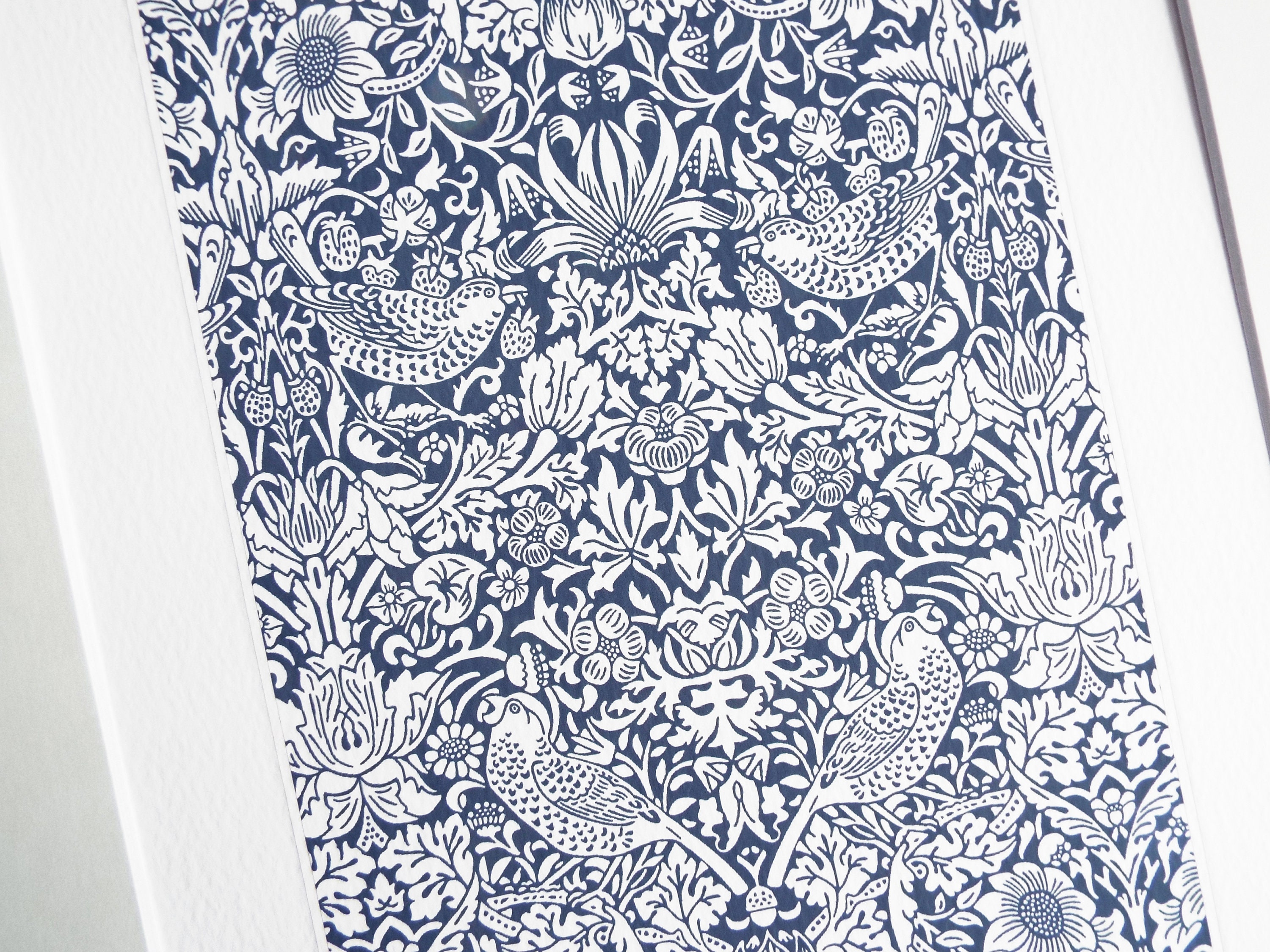 Set of 6 William Morris Bunny & Bird Botanical Pattern 6 | Etsy