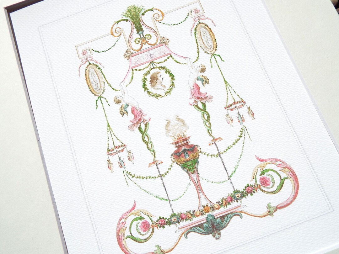 Antique French Decorative Pattern 7 Fine Art Print on Archival ...