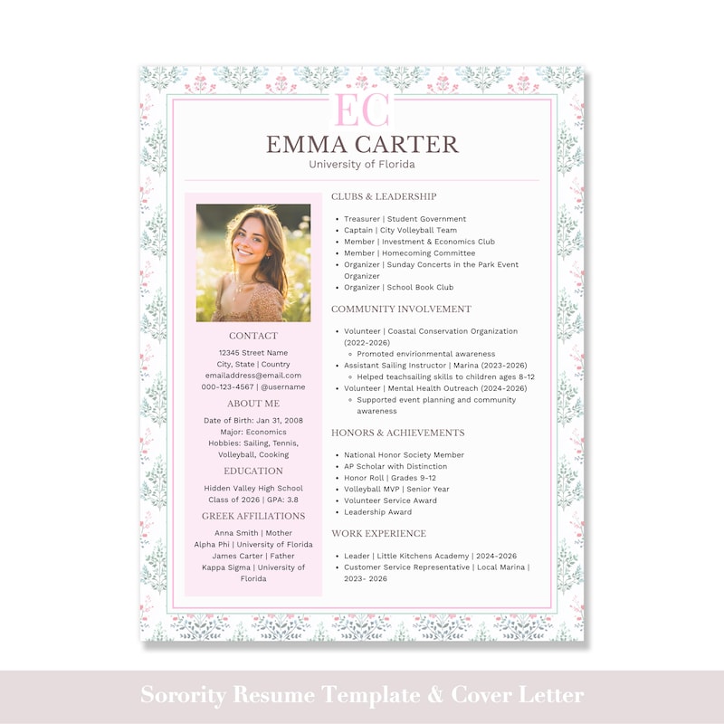 Template Resume - Etsy
