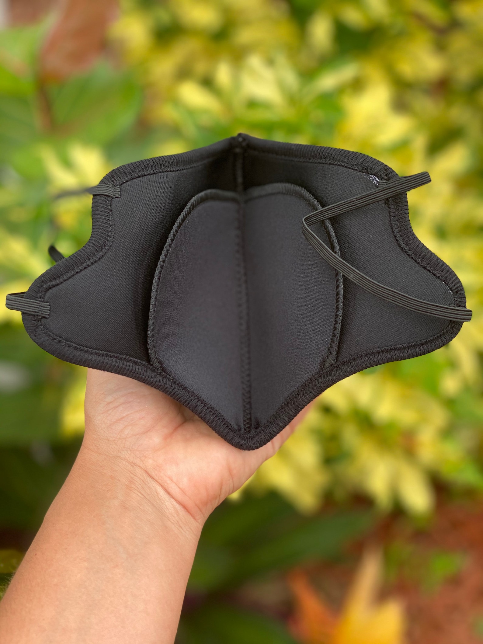 Black Face Mask Washable Reusable Neoprene Covid Mask | Etsy