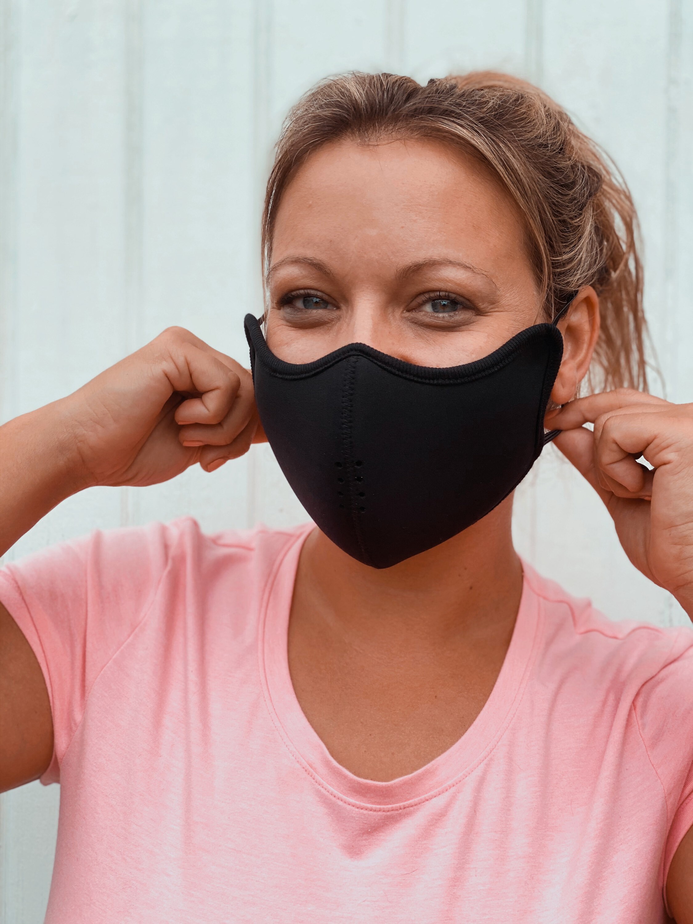 Black Neoprene Face Mask Washable Reusable Mask | Etsy