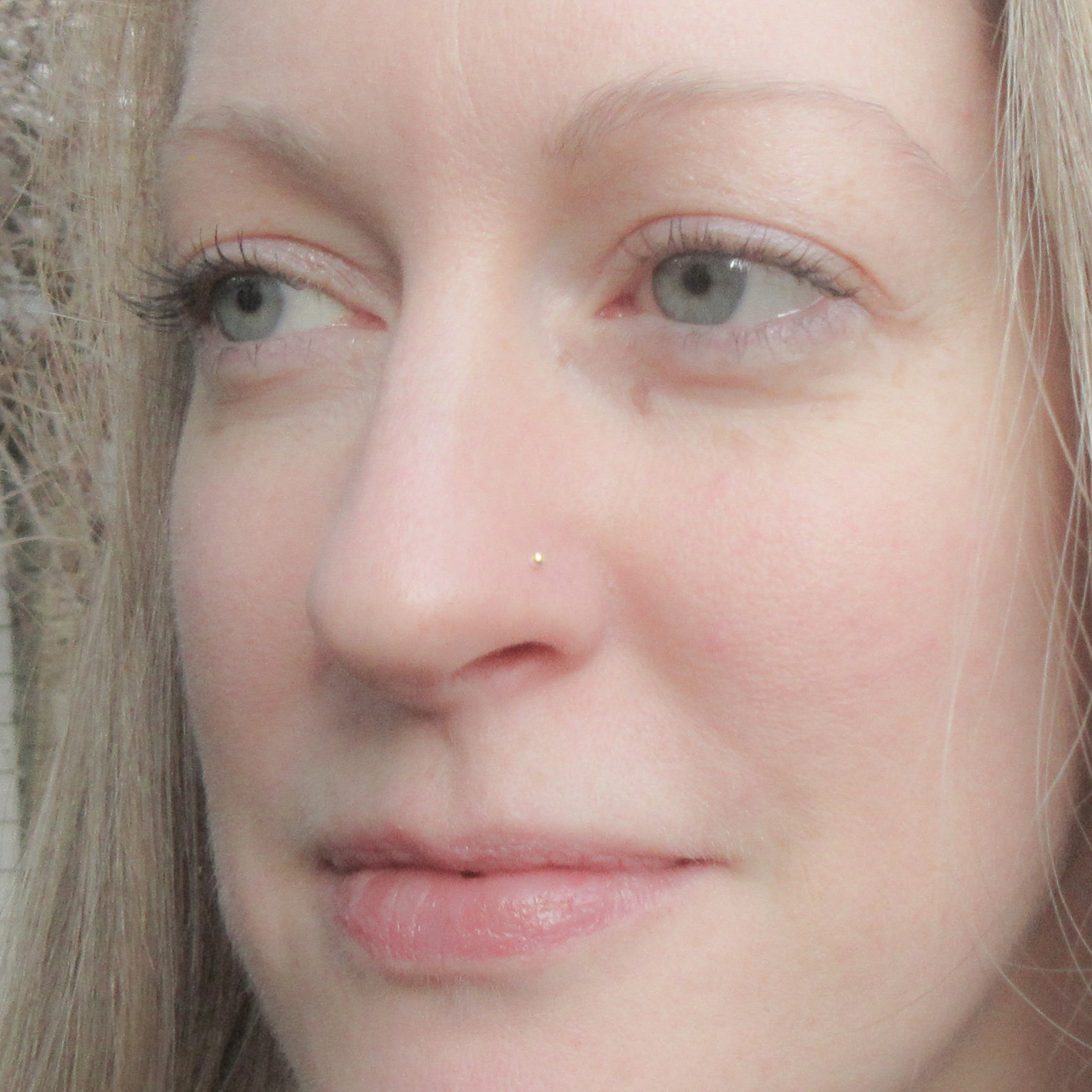 14K Gold 24 Gauge L Shaped Ball End Nose Stud Skinny Nose - Etsy